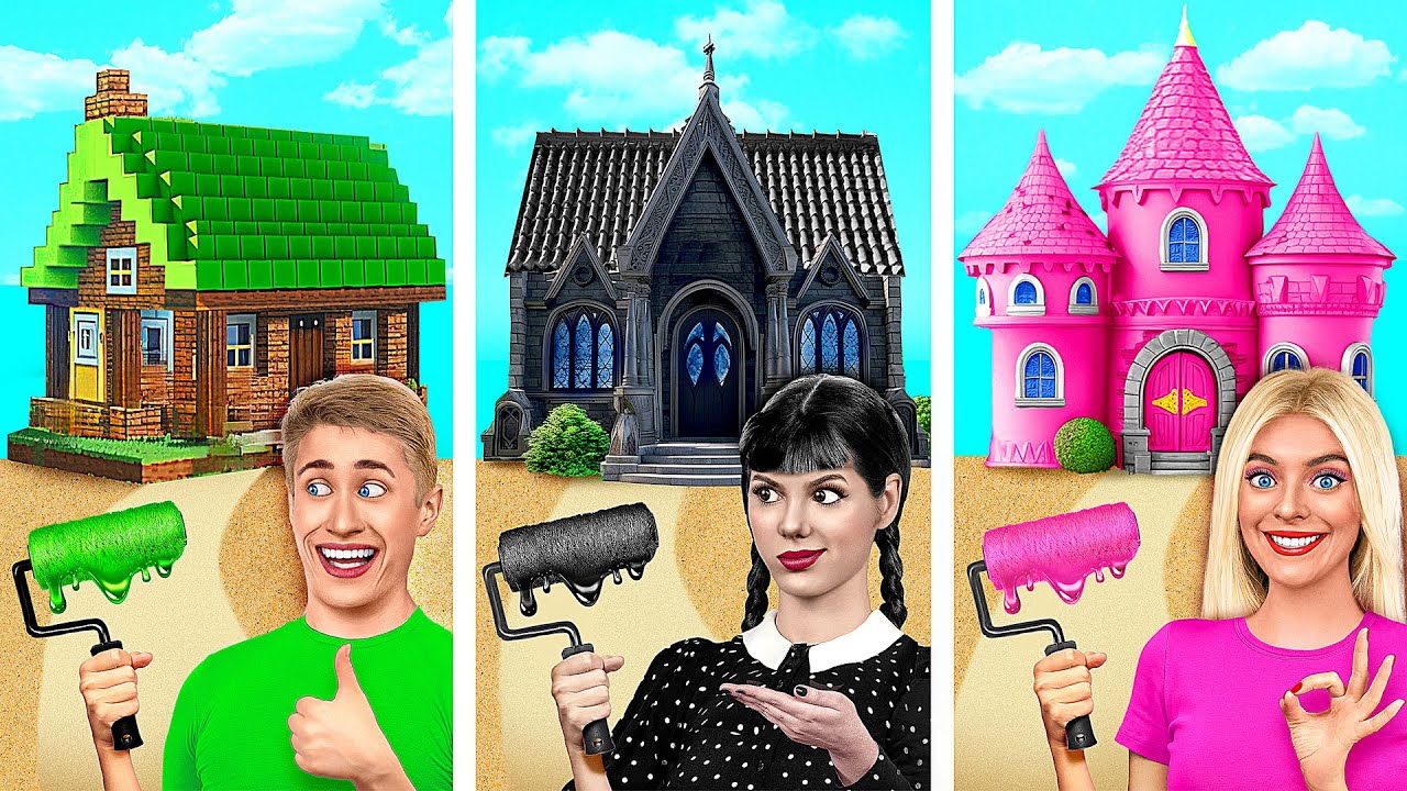 One Colored House Challenge | Crazy Challenge by Mega DO - YouTube