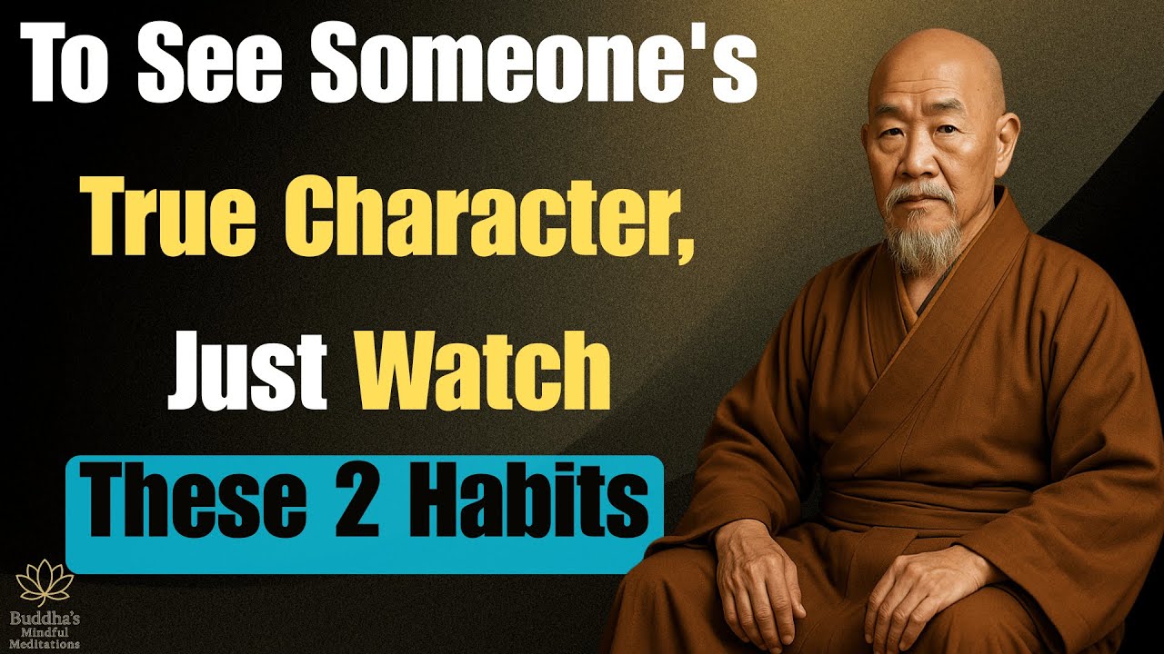 To See Someone's True Character, Just Watch These 2 Habits | Buddha's ...