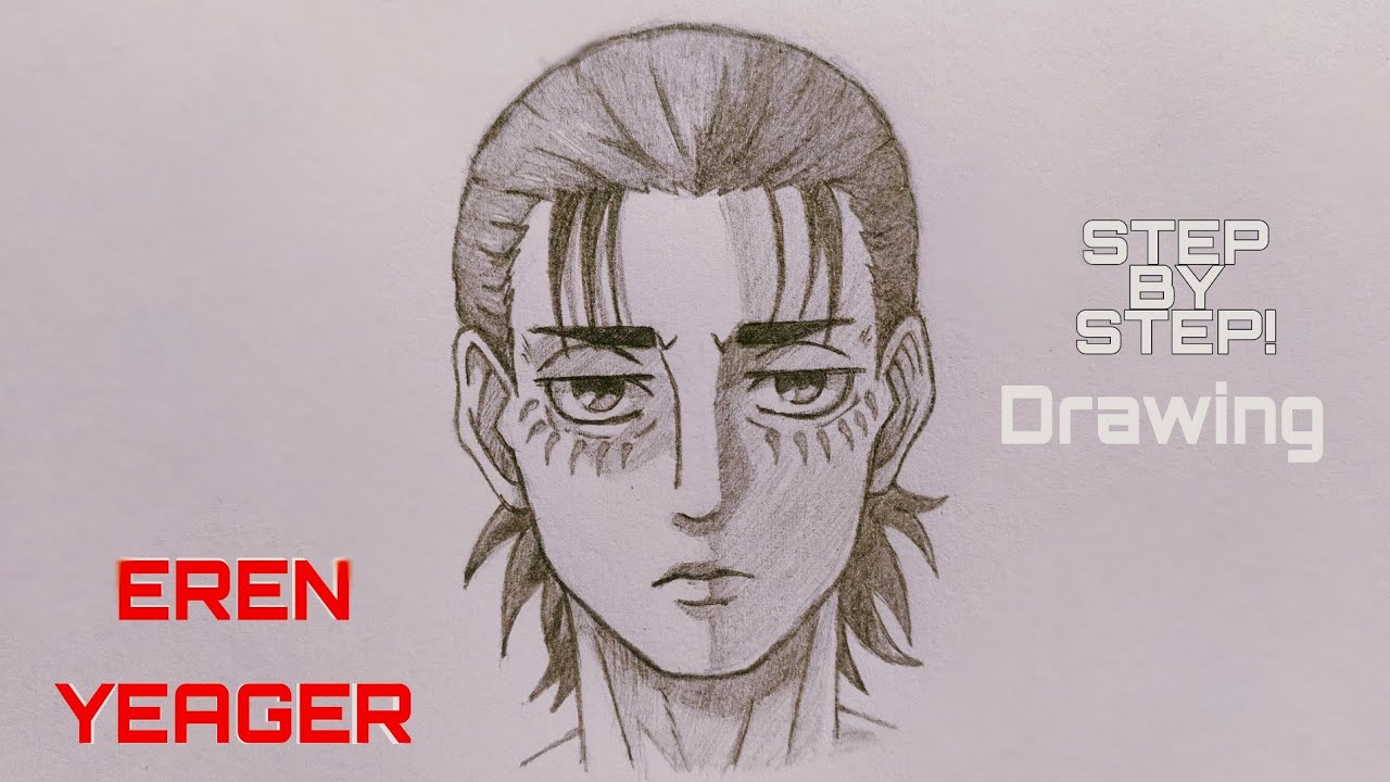 HOW TO DRAW EREN YEAGER | Eren Yeager drawing TUTORIAL. #eren #yeager # ...