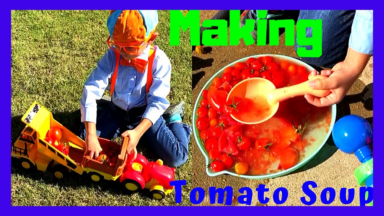 Construction Vehicles Toys helps Making Tomato Soup #toys # ...