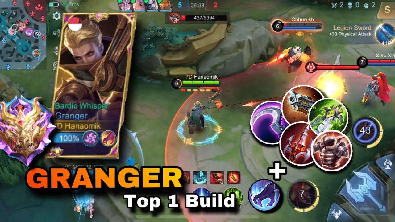 GRANGER + BLUE RETRIBUTION | TOP 1 BUILD | MOBILE LEGENDS | RANK ...