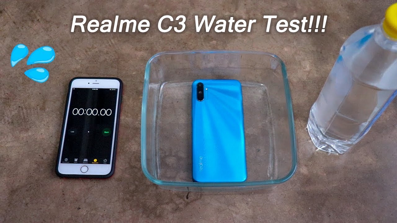 Realme C3 water test/Durablity Test ( surprising ) - YouTube