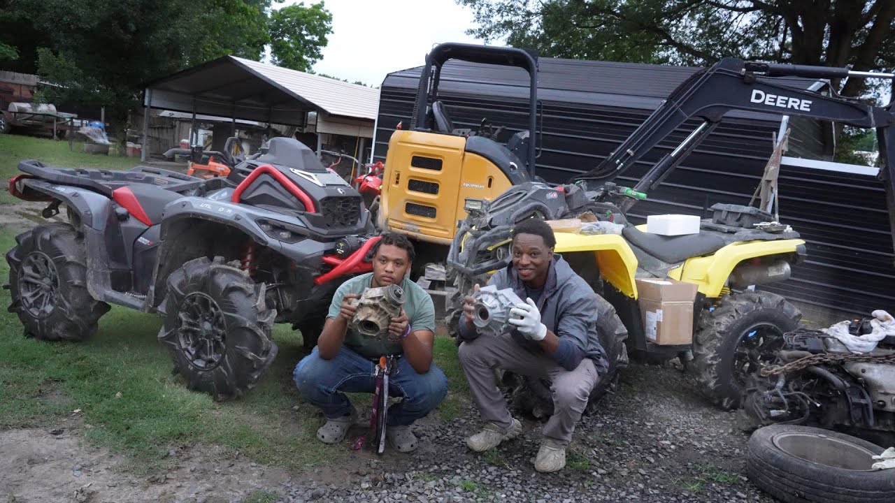 Can-Am G2 Outlander v.s 2 Stock G3 Outlanders | DRIVE SHAFT BREAKS ...