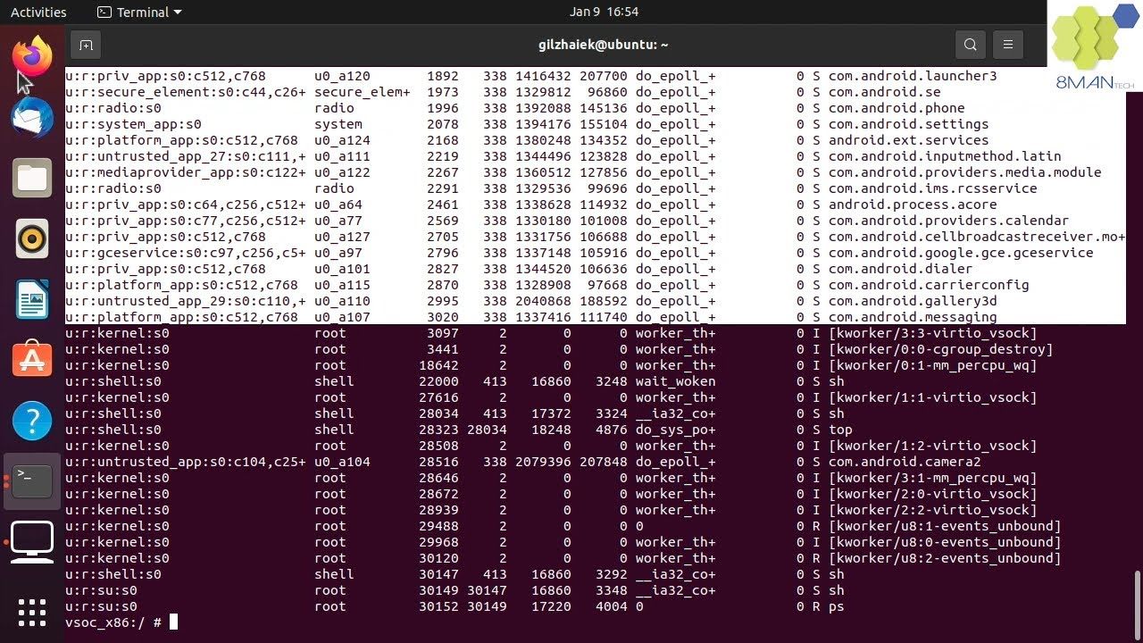 Android 12 Internals: [Ch2.vid4] process status and sandboxing private ...