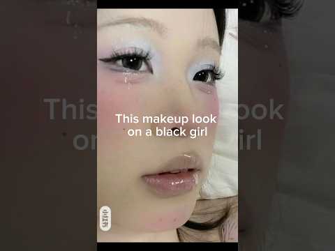 Black girl tries Chinese Makeup #makeup #douyin #douyinmakeup #makeuptutorial