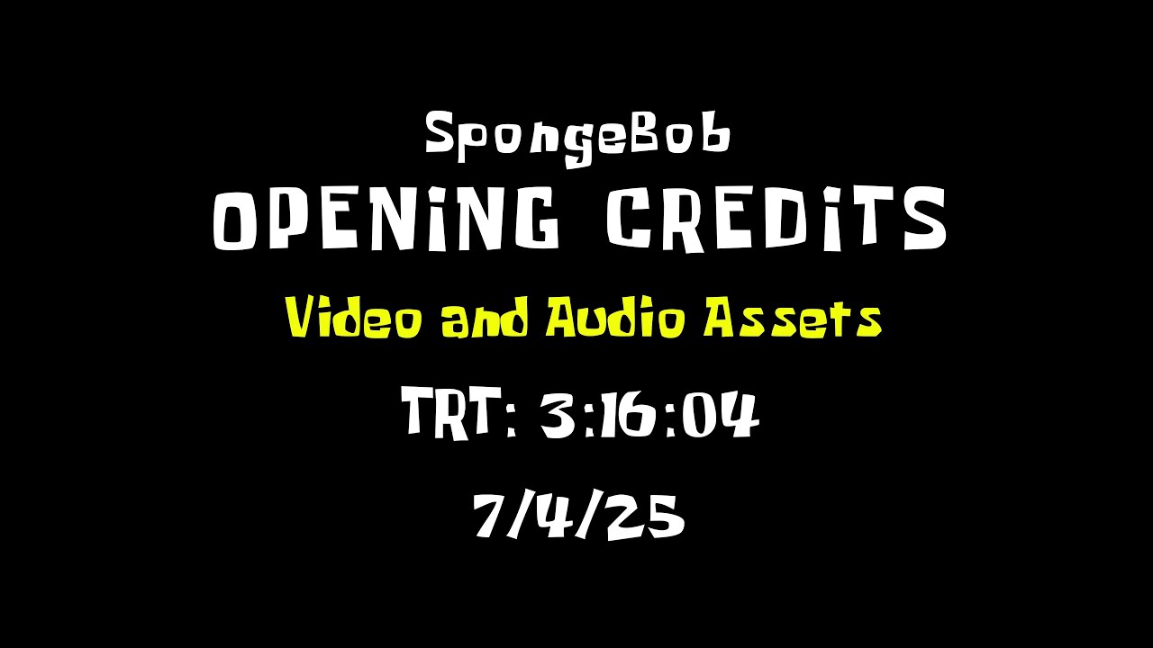 SpongeBob Opening Credits Assets - YouTube