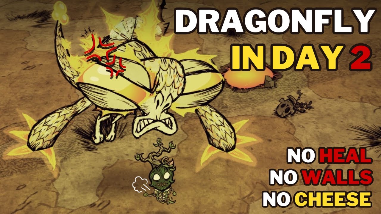 How to rush Dragonfly day 2 as Wormwood (Unseeded, No cheese) - Don't ...