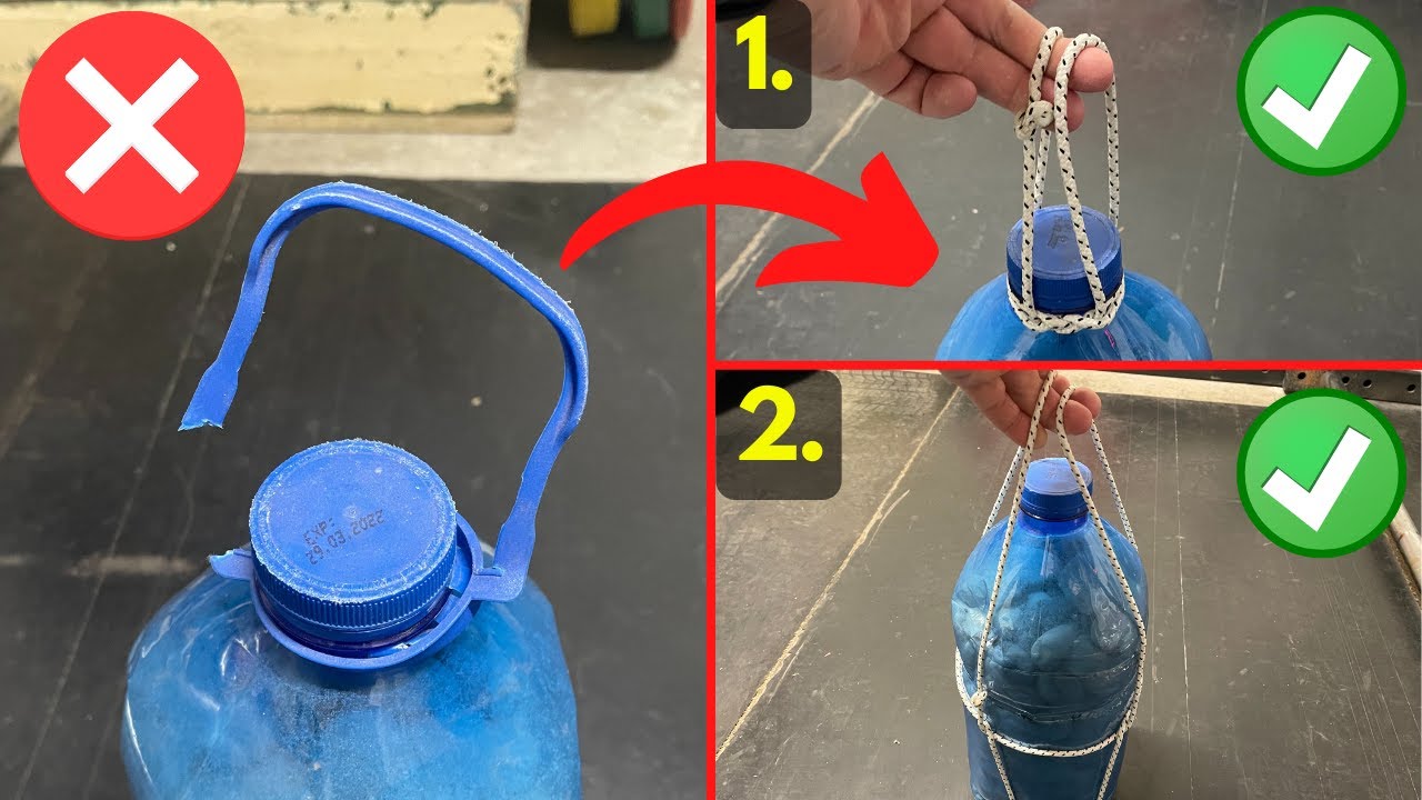 How To Make a NEW Handle on Containers | Bottles - YouTube