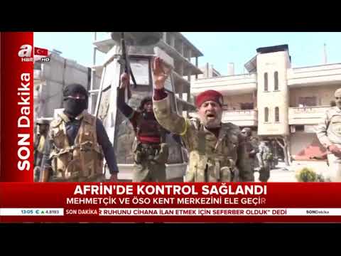 Afrin Merkez den ilk görüntüler TSK Kontrolü sağladı.