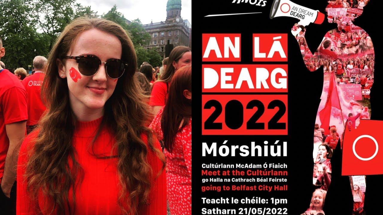 An Lá Dearg 2022 ⭕️ - IRISH language rights MARCH in BELFAST! - YouTube