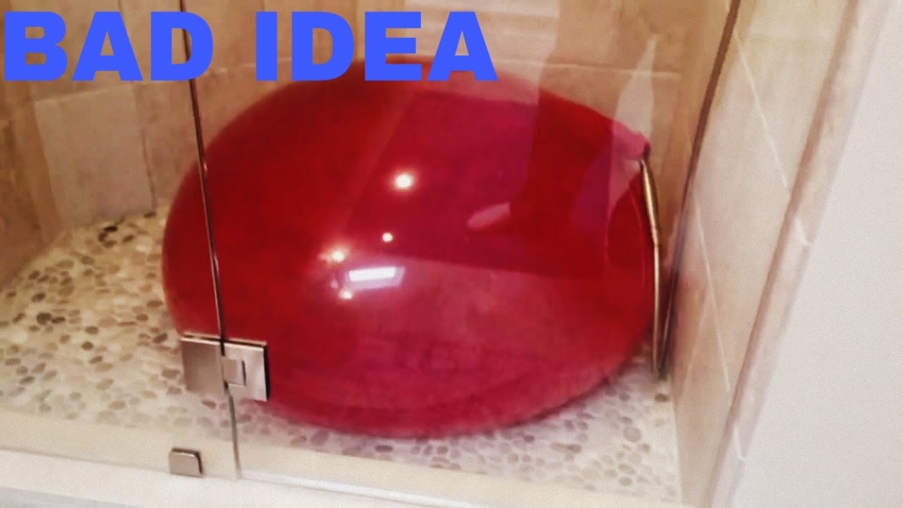 Giant Water Balloon floods the whole house!!! - YouTube