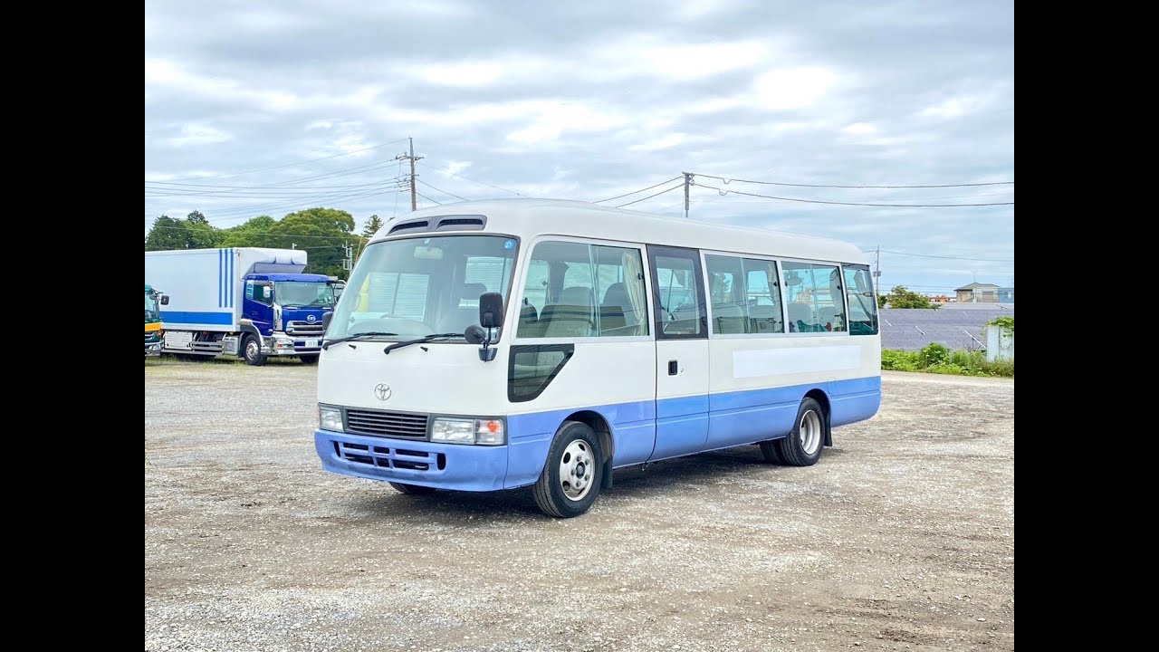 1997 Model, Toyota Coaster Bus 1HZ Engine, 29 Seats, Manual !! - YouTube