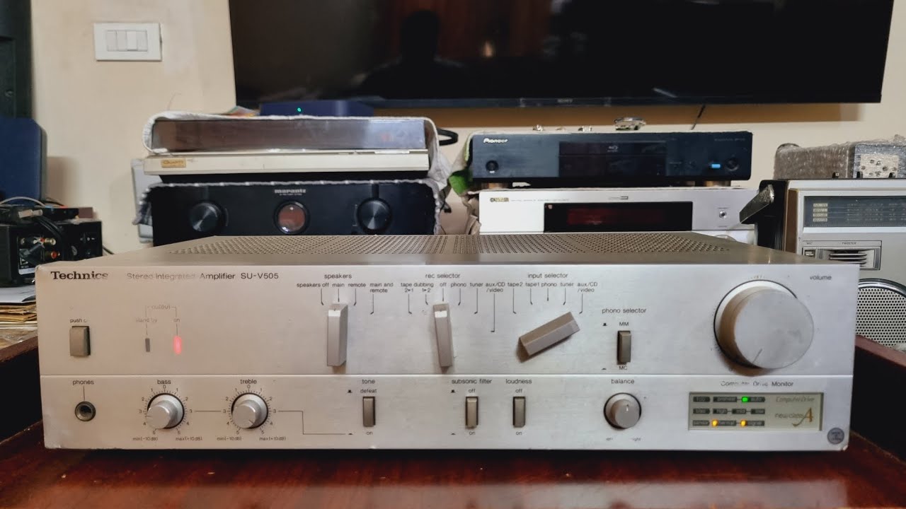TECHNICS Vintage Stereo Amplifier SU-V505/For Sale/Infinity Audio/Contact 94433 70602 - YouTube