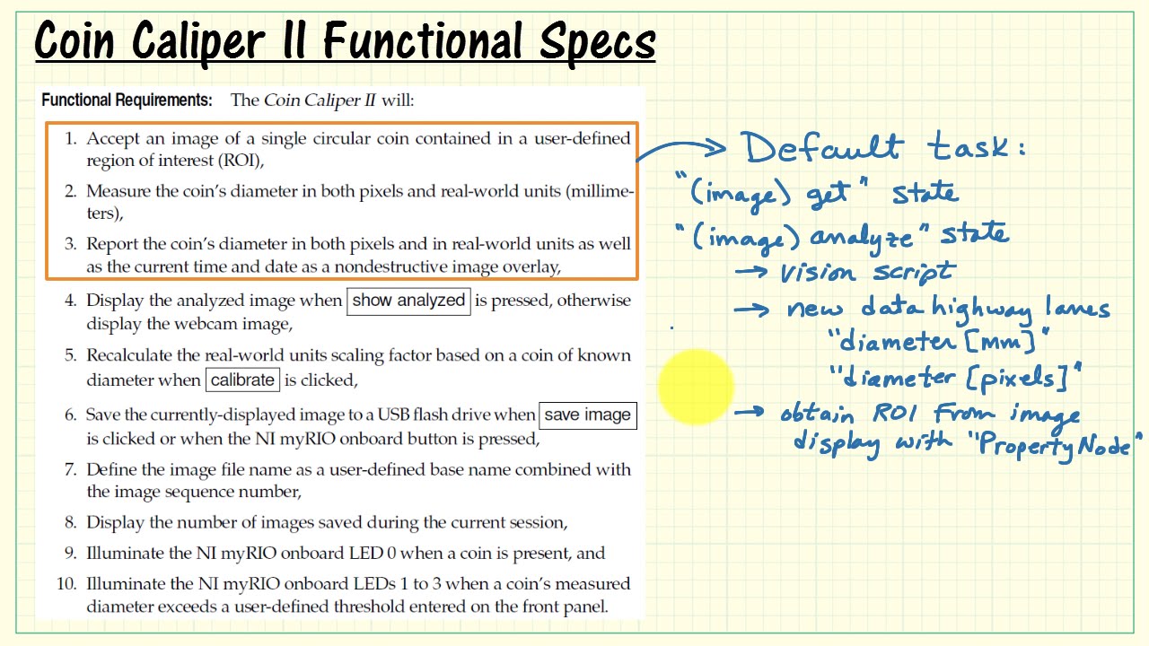 NI Vision: Step 2: Interpret Specifications - YouTube