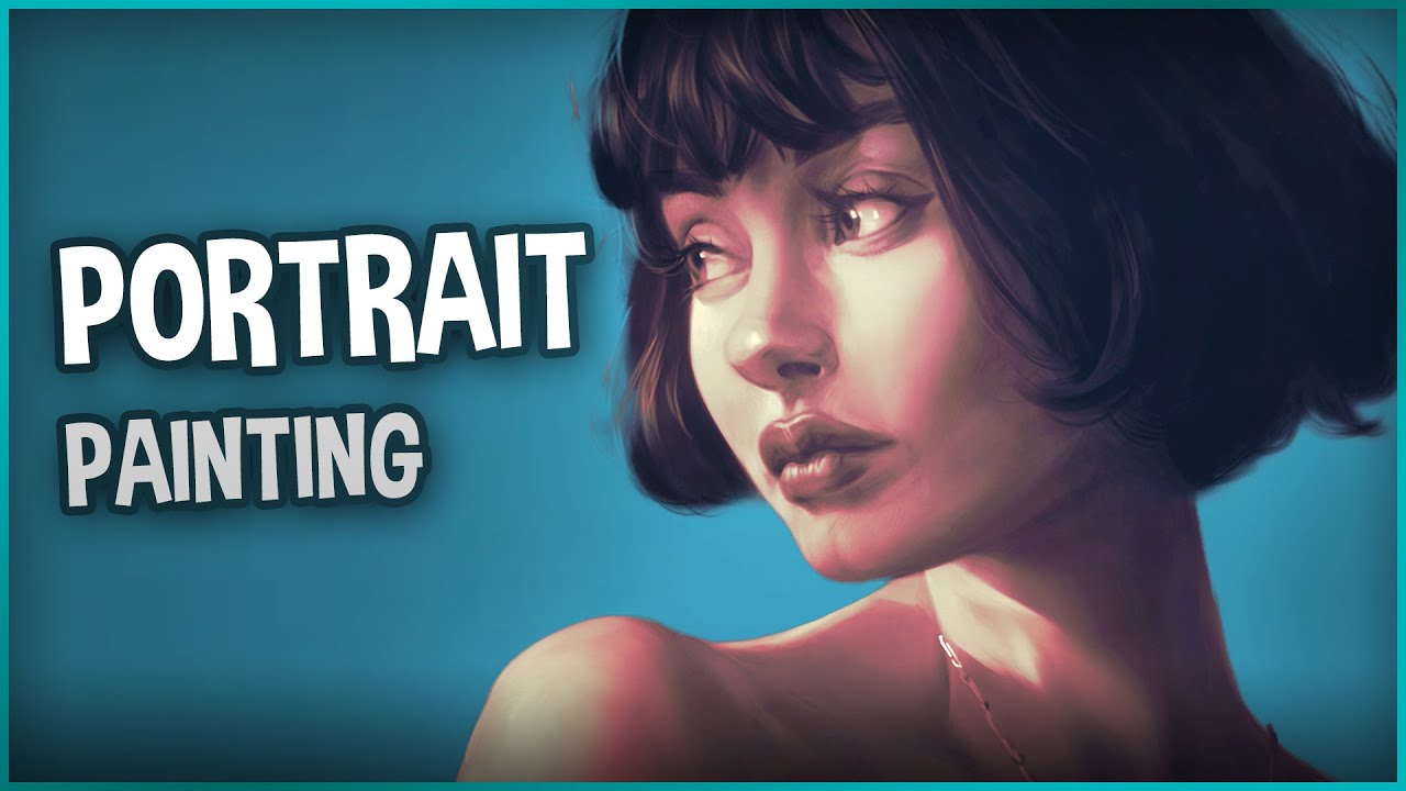 PORTRAIT DIGITAL PAINTING PROCESS - YouTube