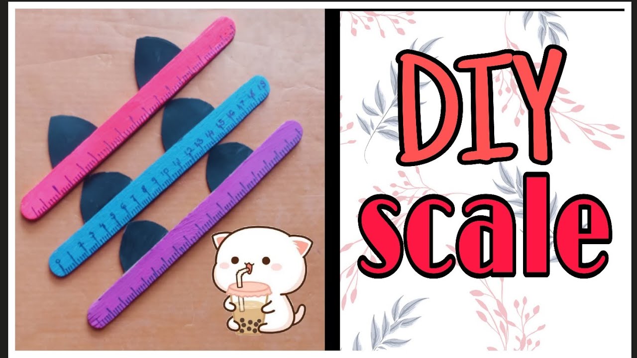 How To Make ice cream Stick scale / DIY Handmade Cute ice cream stick ...