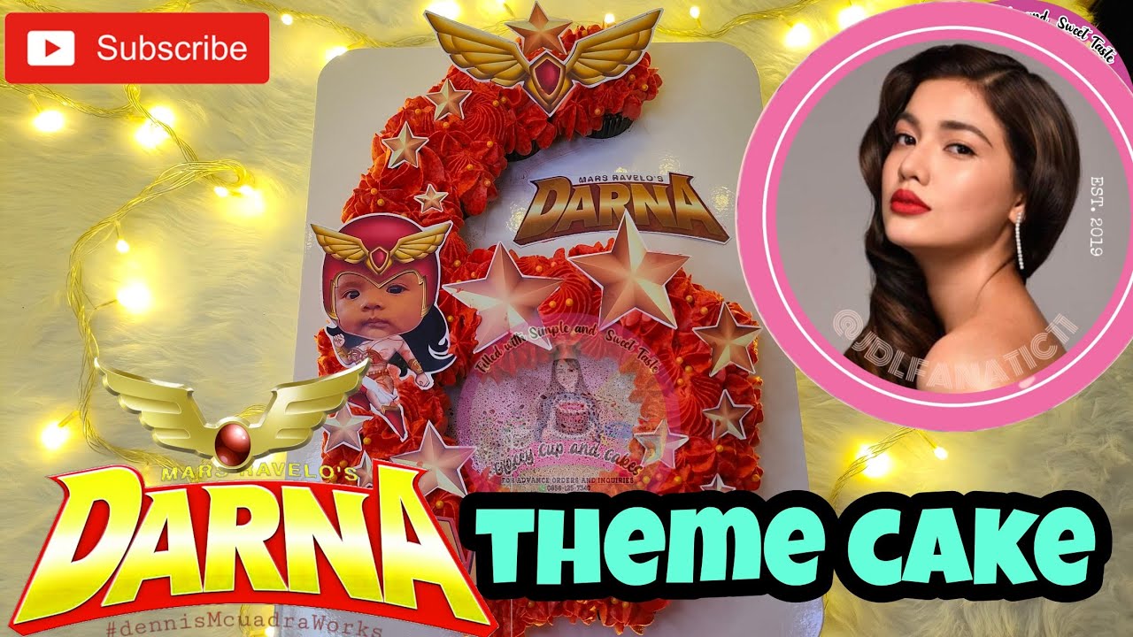 SUPER CUTE DARNA THEME CAKE DESIGN (cupcake number) #numbercake # ...