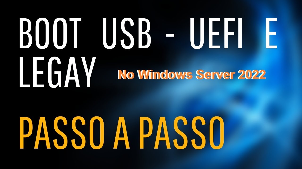 Hyper-V USB UEFI e Legacy - YouTube