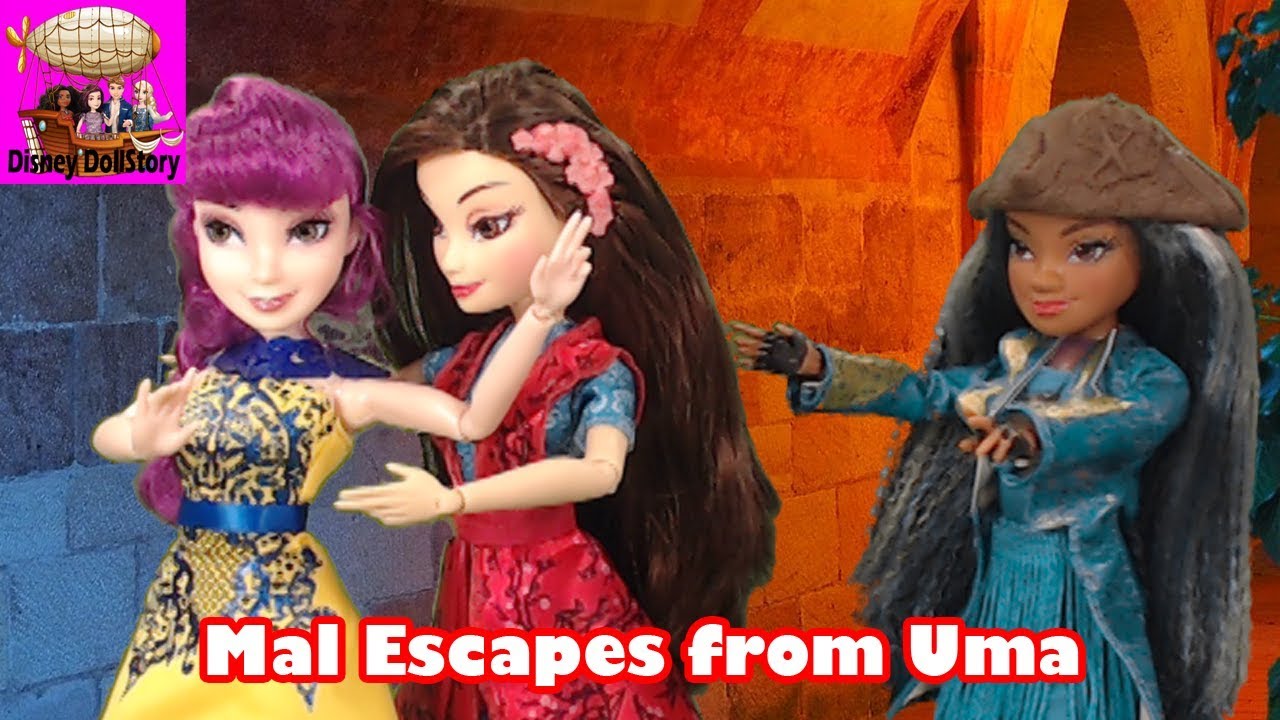 Mal Escapes from Uma - Part 27 - Descendants Shadow World Disney - YouTube