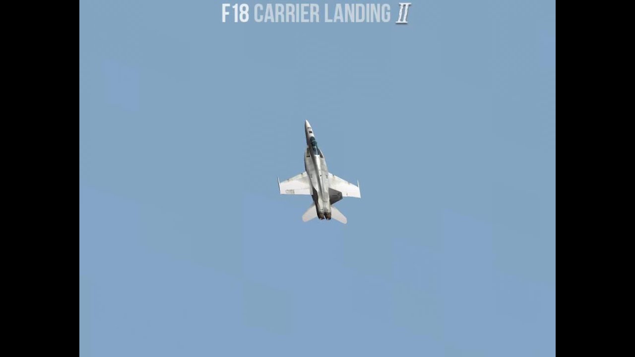F18 stall ( carrier landing ) - YouTube