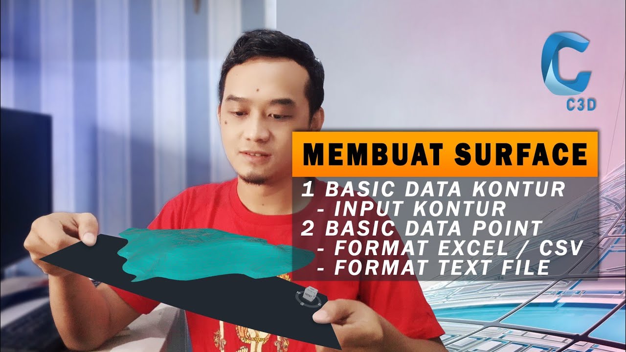 MEMBUAT SURFACE DI AUTOCAD CIVIL 3D | Basic data kontur Dan point - YouTube