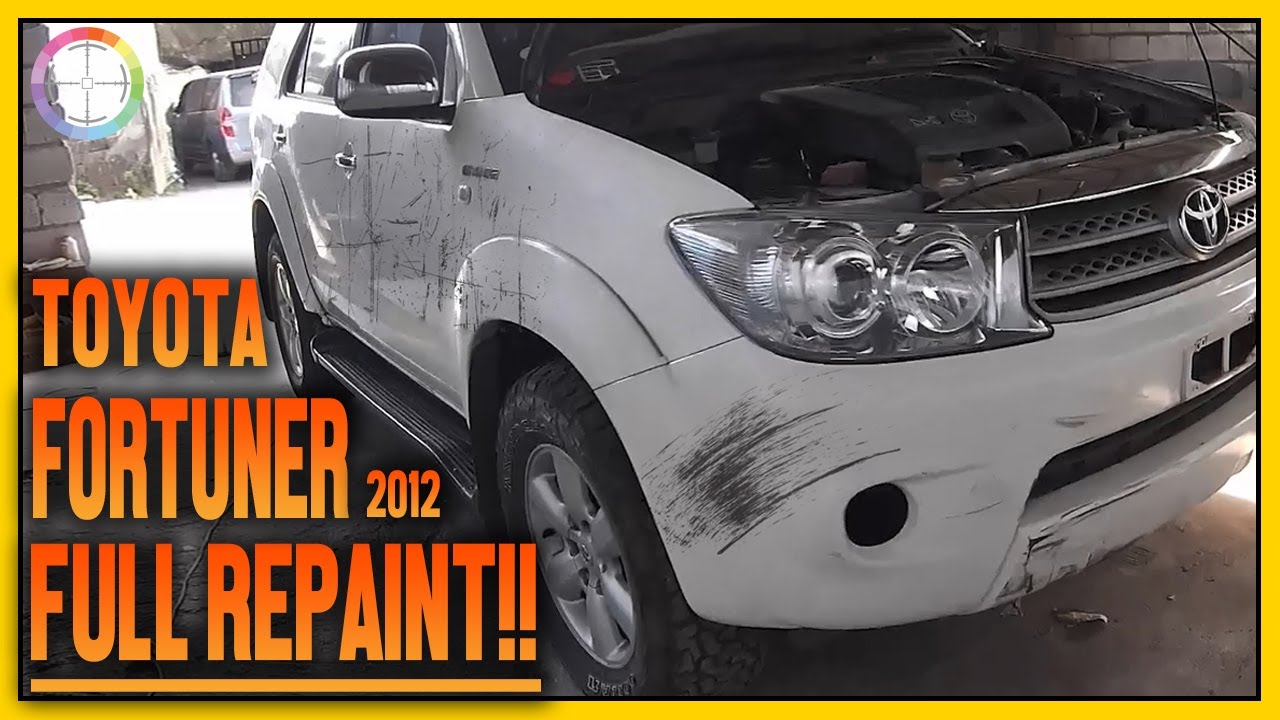 [7Days in 7Min] 9Years Old Full Repaint | Toyota 2012 Fortuner ...