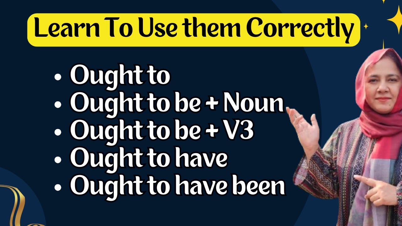 Ought to vs Should + Ought to Structures Explained with Examples - YouTube