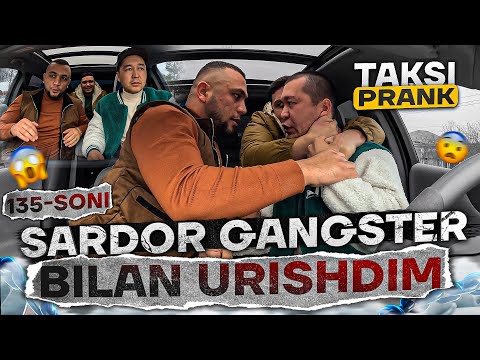 Taksida prank 135-Soni🚕 Tiktoker Sardor Gangster Va Aziz aka bilan bo'ldi😤