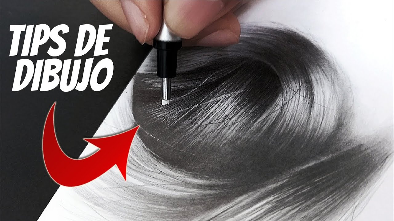 Con esto tus Dibujos cobrarán VIDA | Como Dibujar CABELLO REALISTA ...