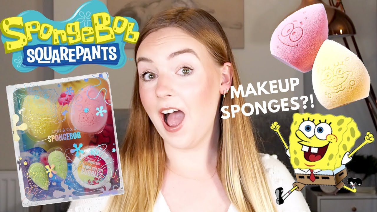 SPONGEBOB MAKEUP SPONGES?! OMG!! TESTING WET & DRY... - YouTube