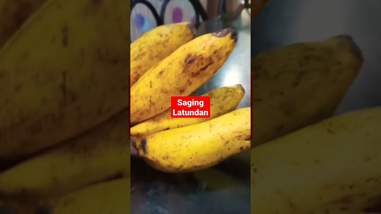 Yummy and sweet ripe bananas (saging latundan)#short - YouTube