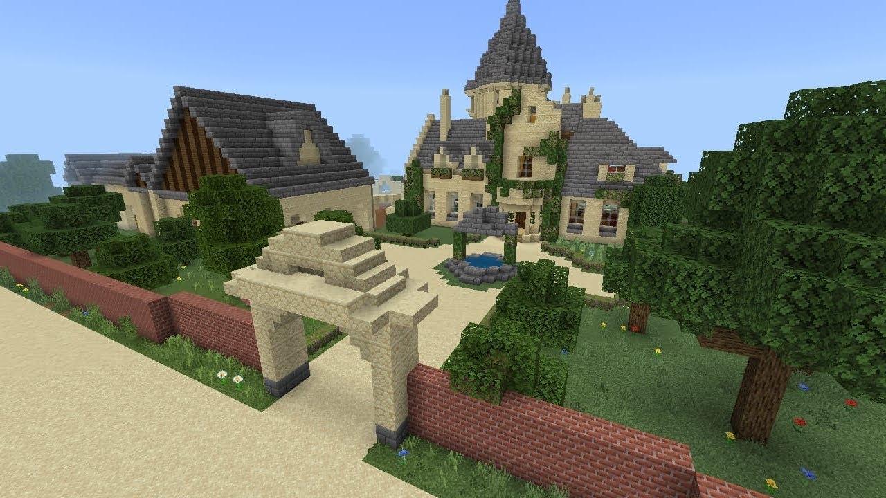 Cinderella's house in Minecraft - YouTube