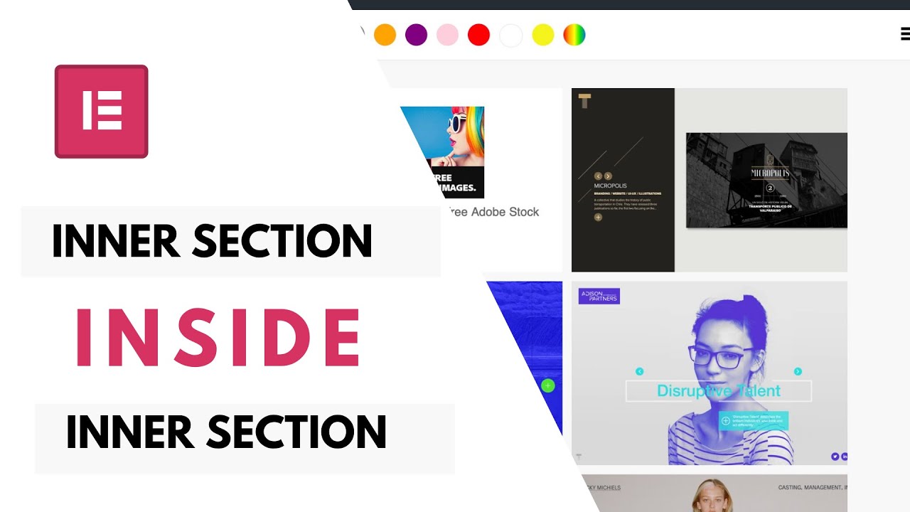 unlimited inner section for complex layouts design in elementor - YouTube