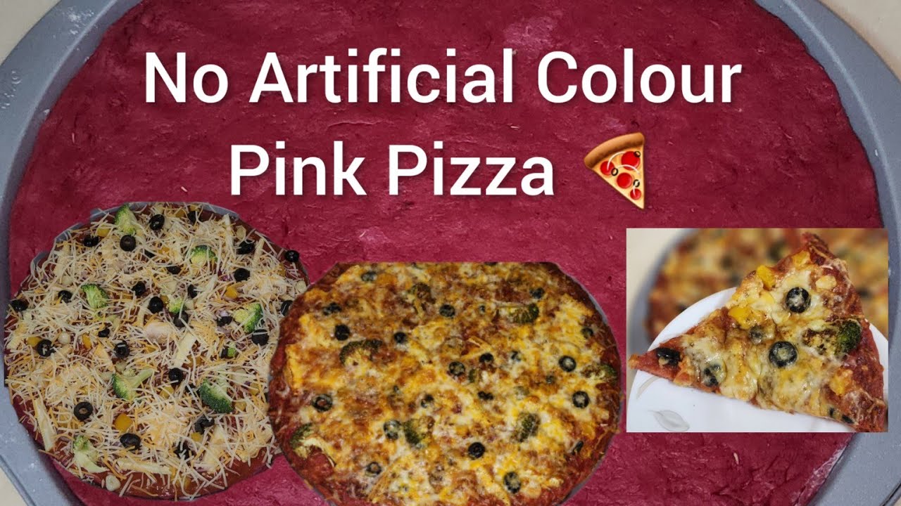 The Best Homemade Perfect Pink Pizza🍕 - No Artificial Colour - Healthy ...