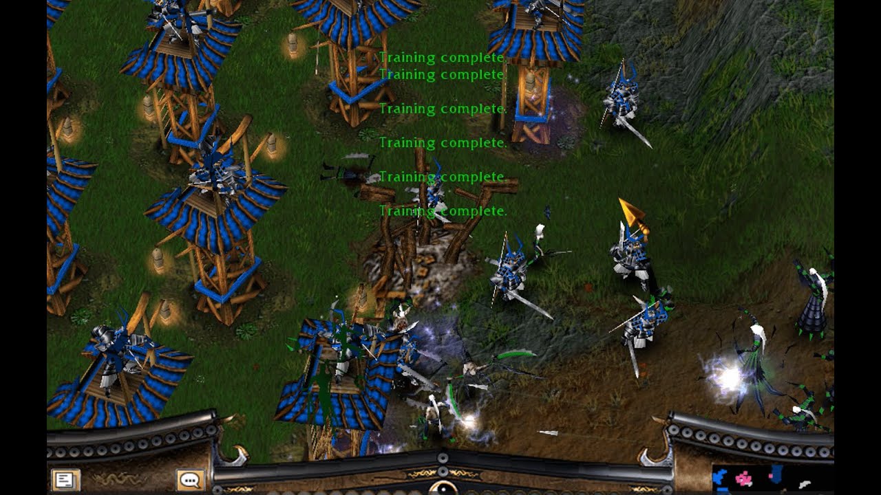 Battle Realms - 1 Dragon vs 7 Lotus Wolf Spent - max tháp canh cố thủ - YouTube