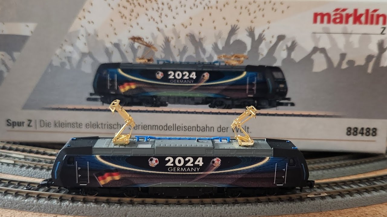 Marklin 88488 Cl 185 Electric Locomotive German Soccer Euros 2024 Test ...