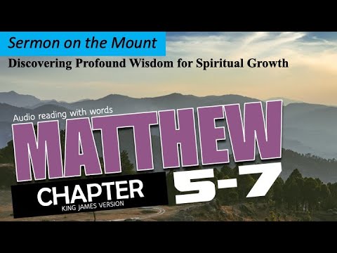 Sermon on the Mount (Matthew 5-7, KJV) - Discovering Profound Wisdom ...