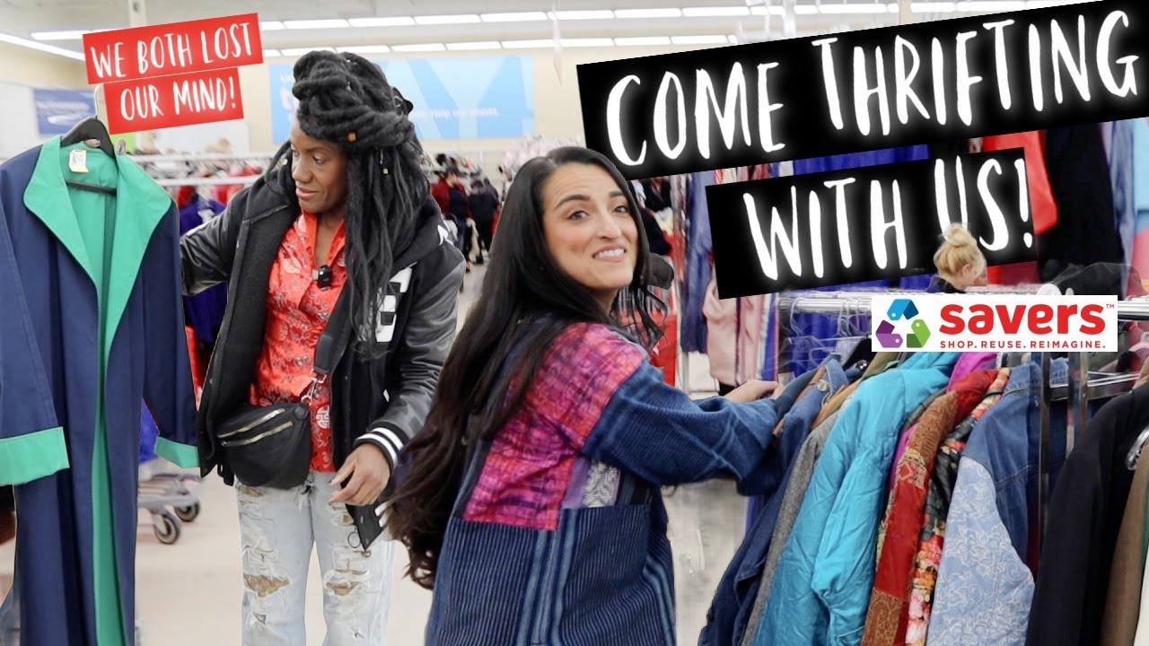 Everything was 50% OFF at SAVERS! |COME THRIFTING WITH US|# ...
