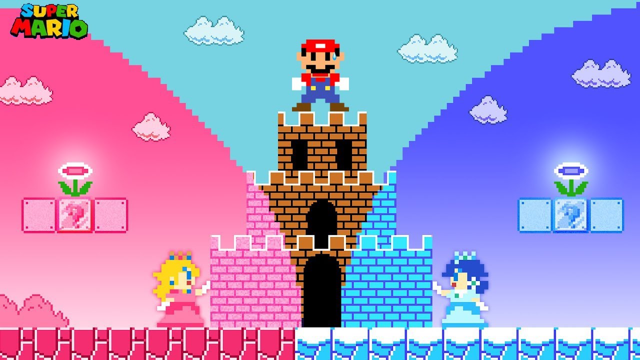 PRINCESS BATTLE: Super Mario Bros. Vs. Pink and Blue Challenge in New ...