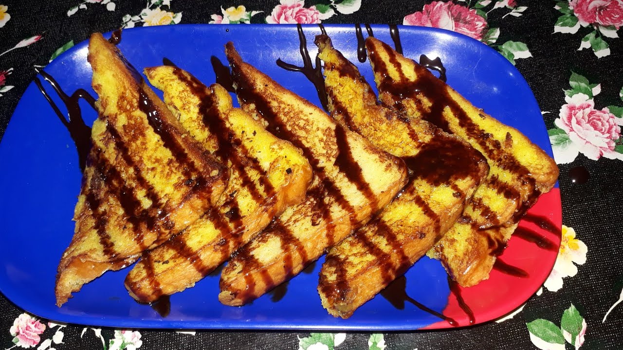 very easy & yummy bread toast recipe /sweet bread toast. - YouTube