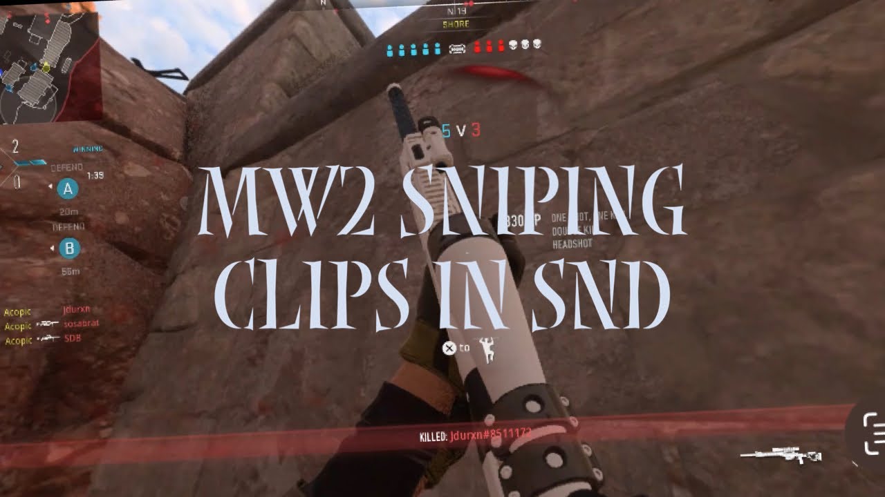 Modern Warfare 2 Sniper Clips in SnD - YouTube