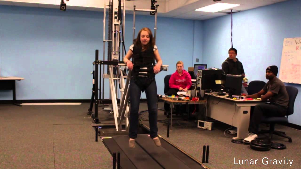 Jumping on the Moon, Lunar Gravity Simulation - YouTube