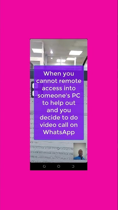 Resolving PC Issue Through WhatsApp Video Call || When Remote Access To PC Is Denied - YouTube