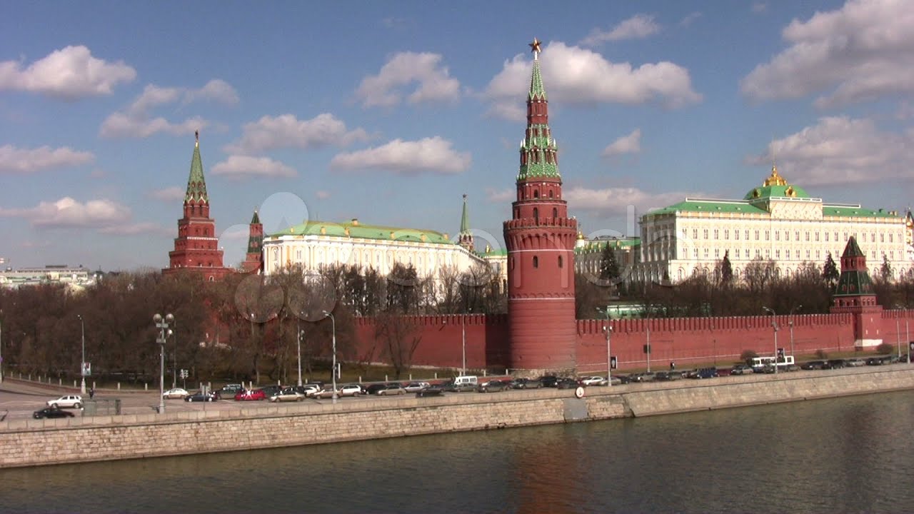 Moscow Kremlin Wall. Stock Footage - YouTube