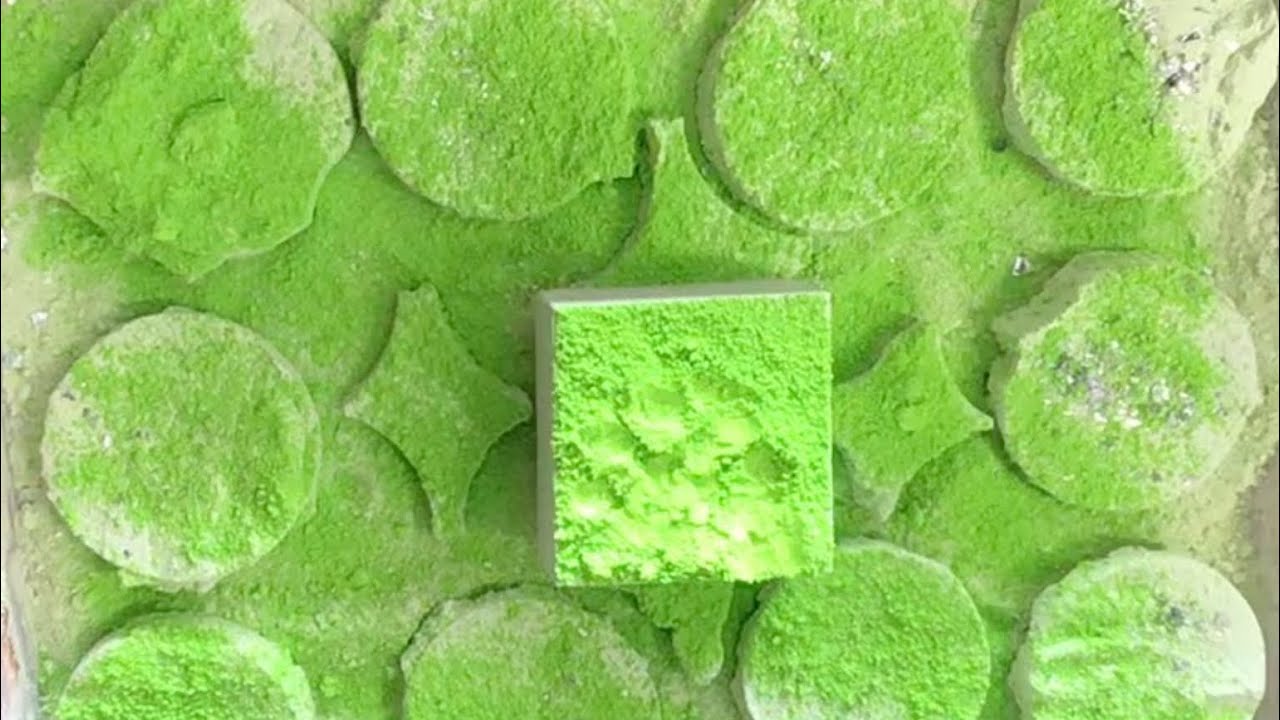Fresh Chalk| Neon powder | Crunchy| #oddlysatisfying #peace #love # ...
