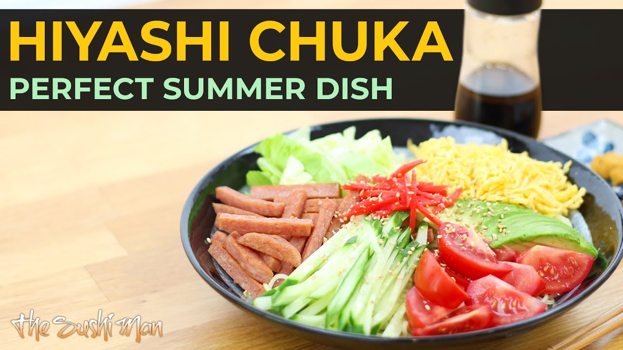 How to Make HIYASHI CHUKA (Japanese Cold Ramen) with The Sushi Man - YouTube