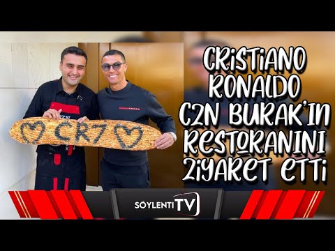 Portekizli yıldız Cristiano Ronaldo, CZN Burak'ın restoranını ziyaret etti