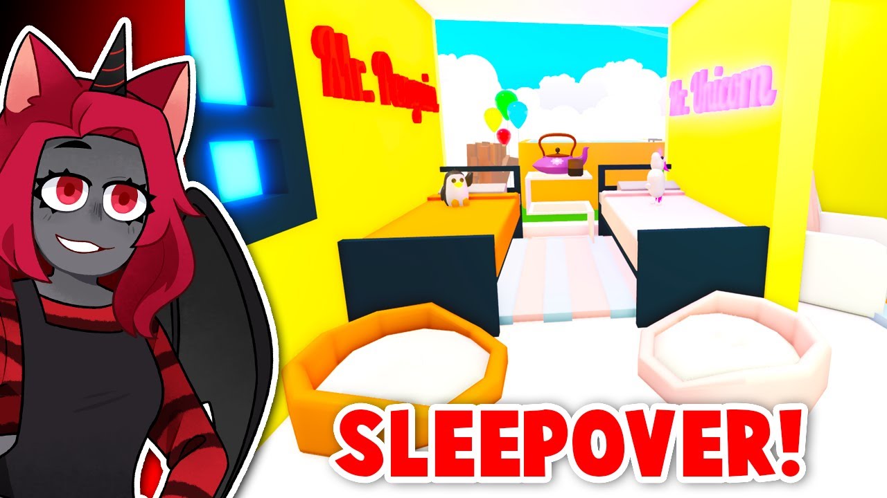 Building The PERFECT Sleepover Room For PETS In Adopt Me! (Roblox ...