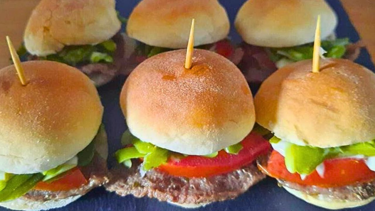 ¡Mini Burger! Pan de coctel o canapé ¡este pan es furor en las fiestas ...