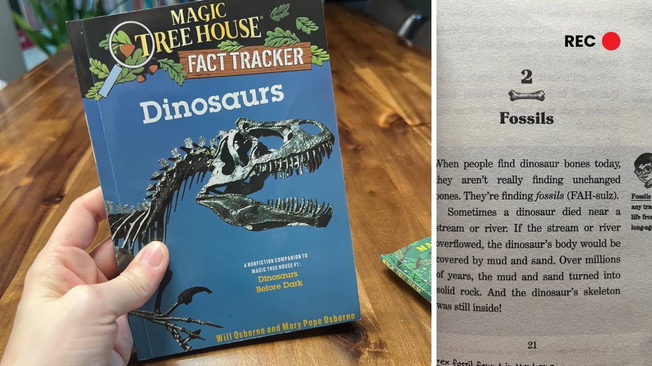 “Chapter 2 Fossils” of Magic Tree House Fact Tracker Dinosaurs - YouTube